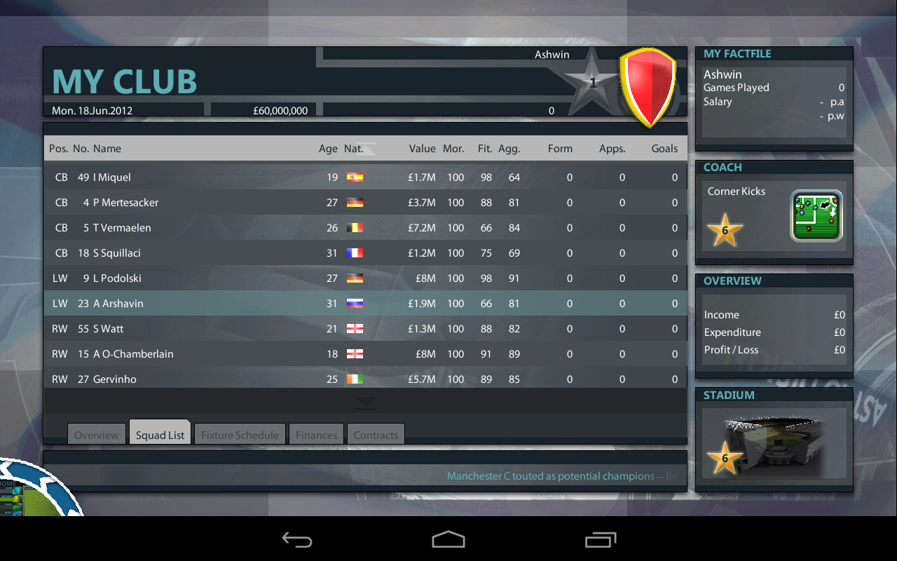 Premier Manager: Game Review - AndroidPure