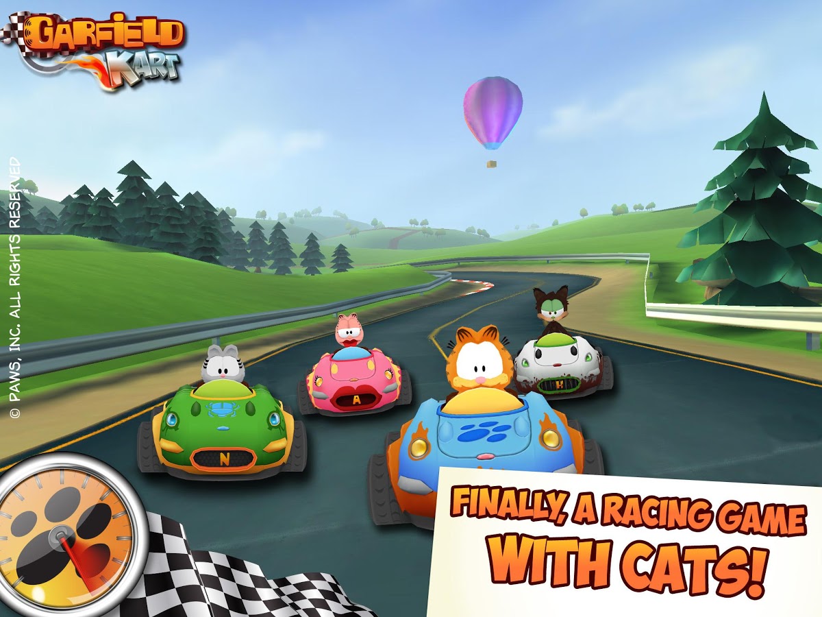 Mario Kart like racer Garfield Kart is now available at Google Play ...